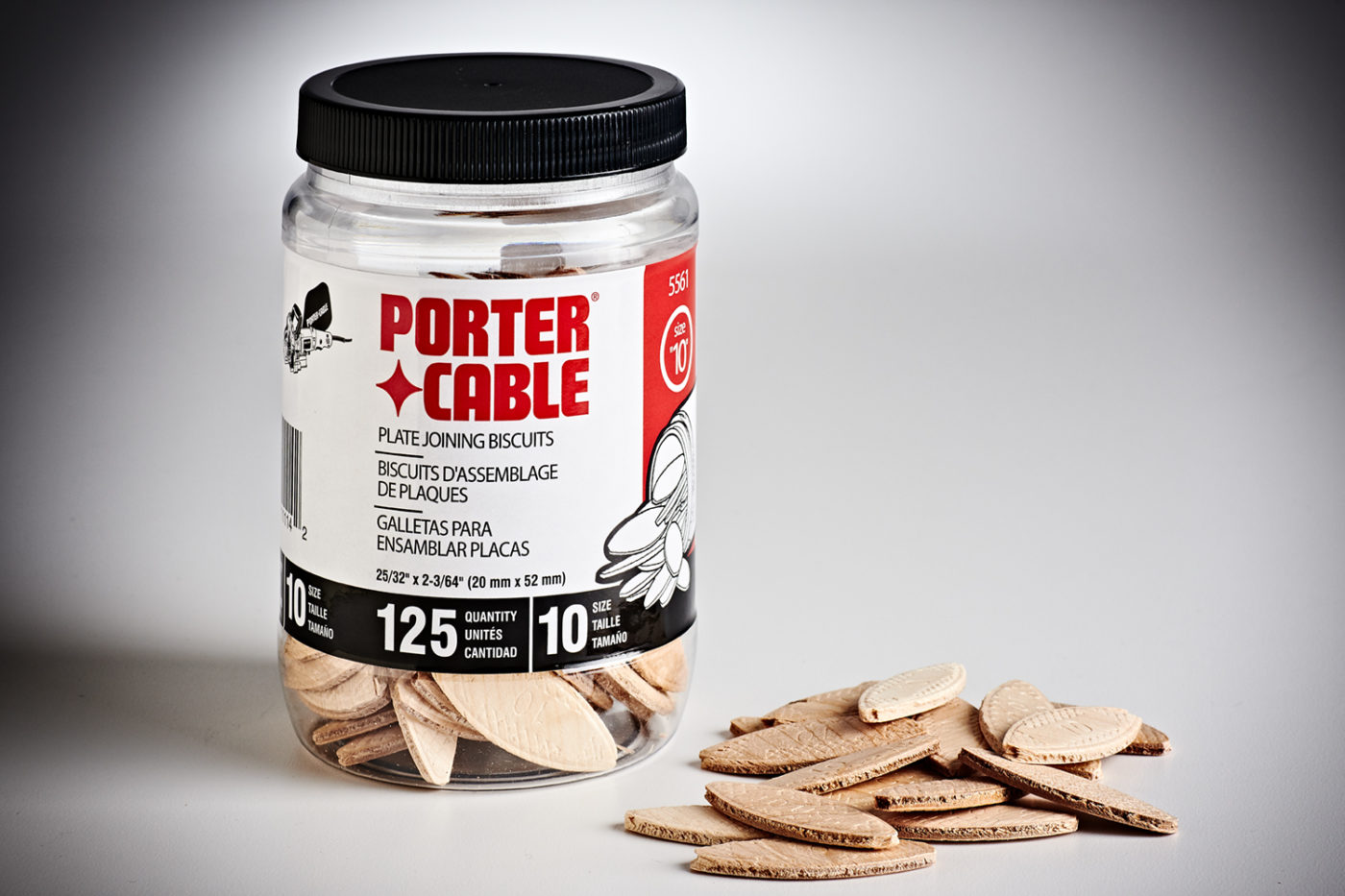 Porter Cable Plate Joiner Biscuits #10 125ct. | The Woodsmith Store