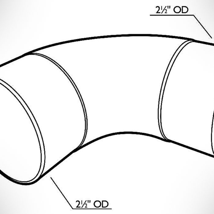 2-1/2" Elbow Dust Collection Fitting | The Woodsmith Store