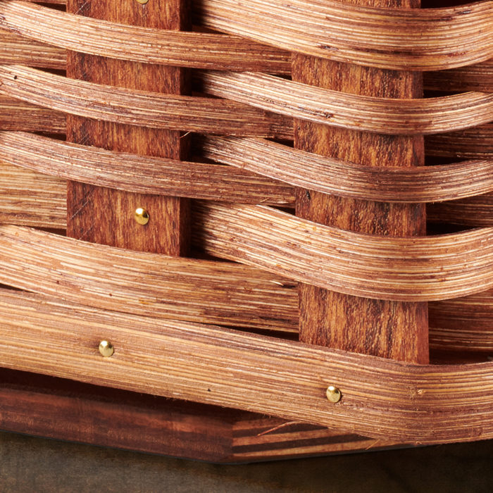 Amish Handmade Basket – Caddy Basket with Lazy Susan | The Woodsmith Store