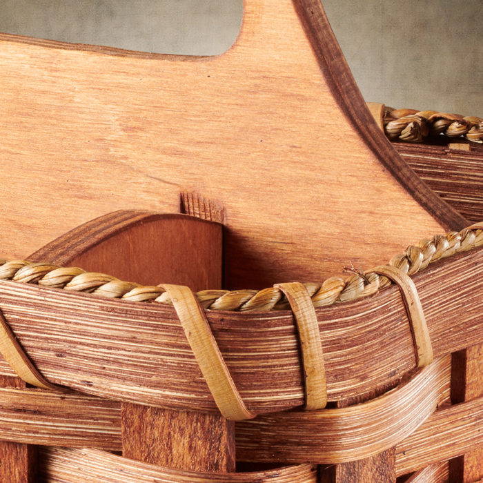 Amish Handmade Basket – Caddy Basket with Lazy Susan | The Woodsmith Store