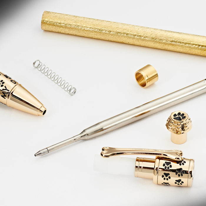 PSI Dog 24kt Gold Click Pen Kit | The Woodsmith Store