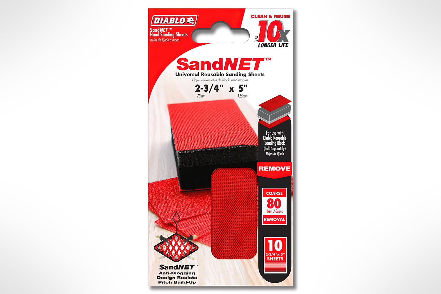 Diablo SandNET 2 3 4 X 5 Sanding Sheet 10 Pk The Woodsmith Store