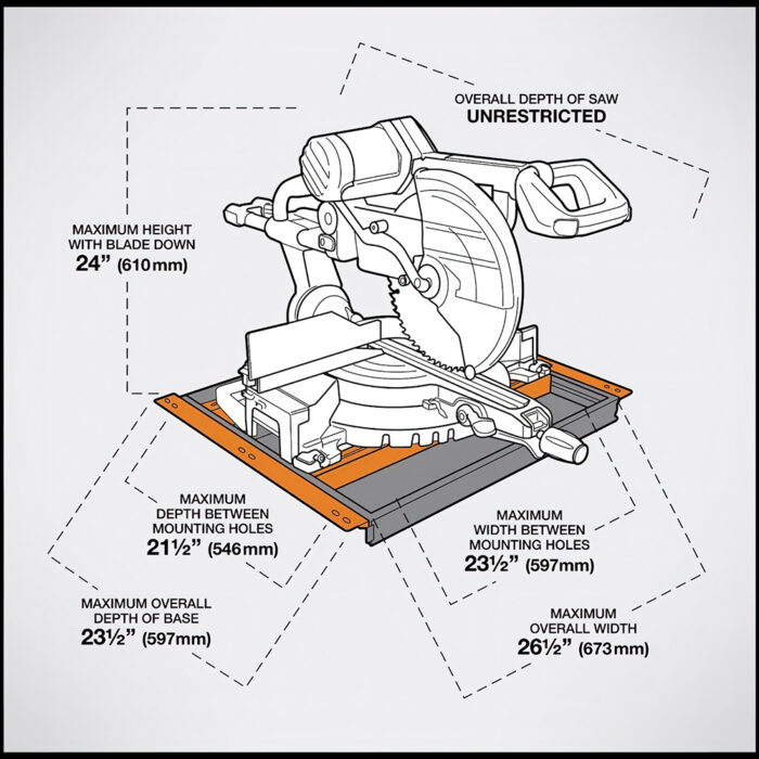 BORA Portacube STR Miter Saw Workstation | The Woodsmith Store
